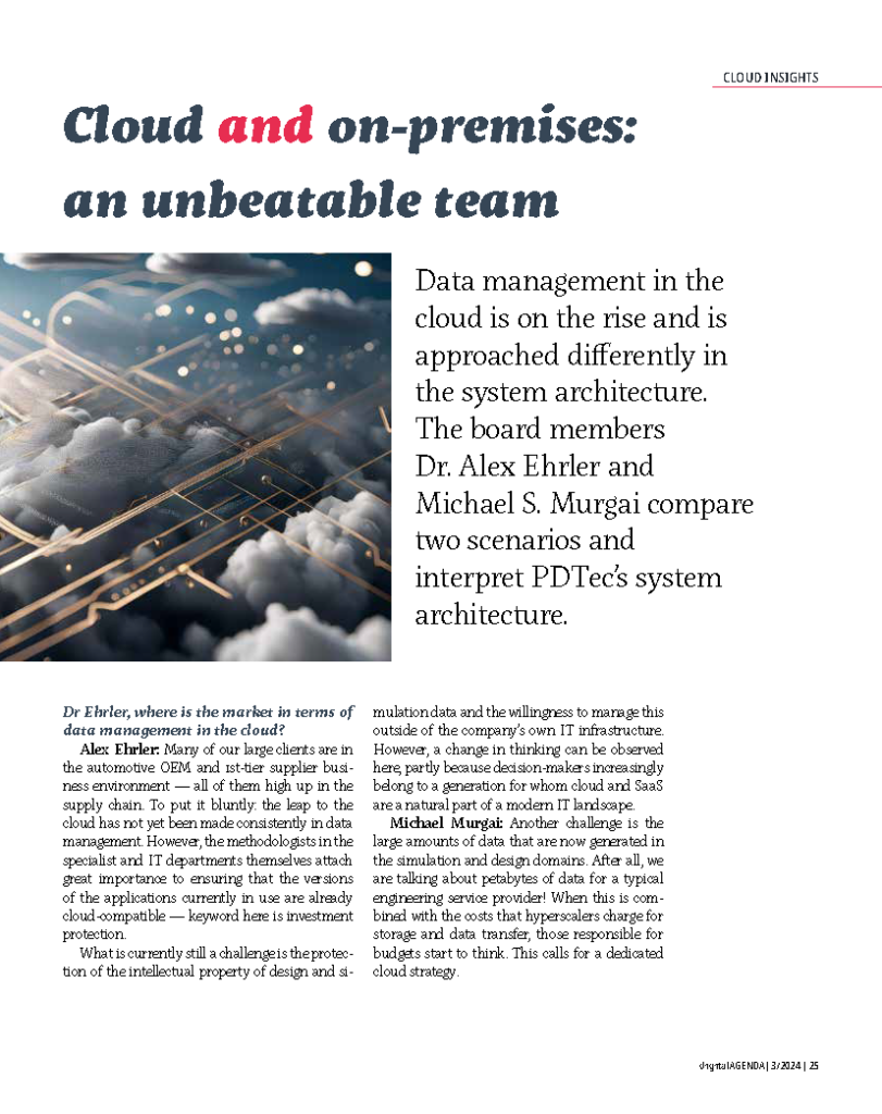 Cloud AND on-premises - PDTec AG